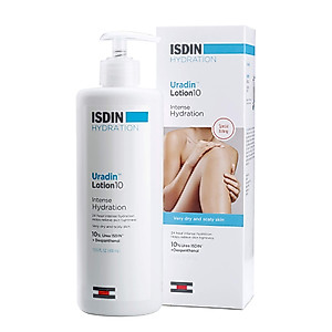 ISDIN Body Lotion Uradin10, 24 Hour Intense Hydration, 10% Urea, Fast Absorbing, Dermatologically Tested, 13.5 Fl Oz