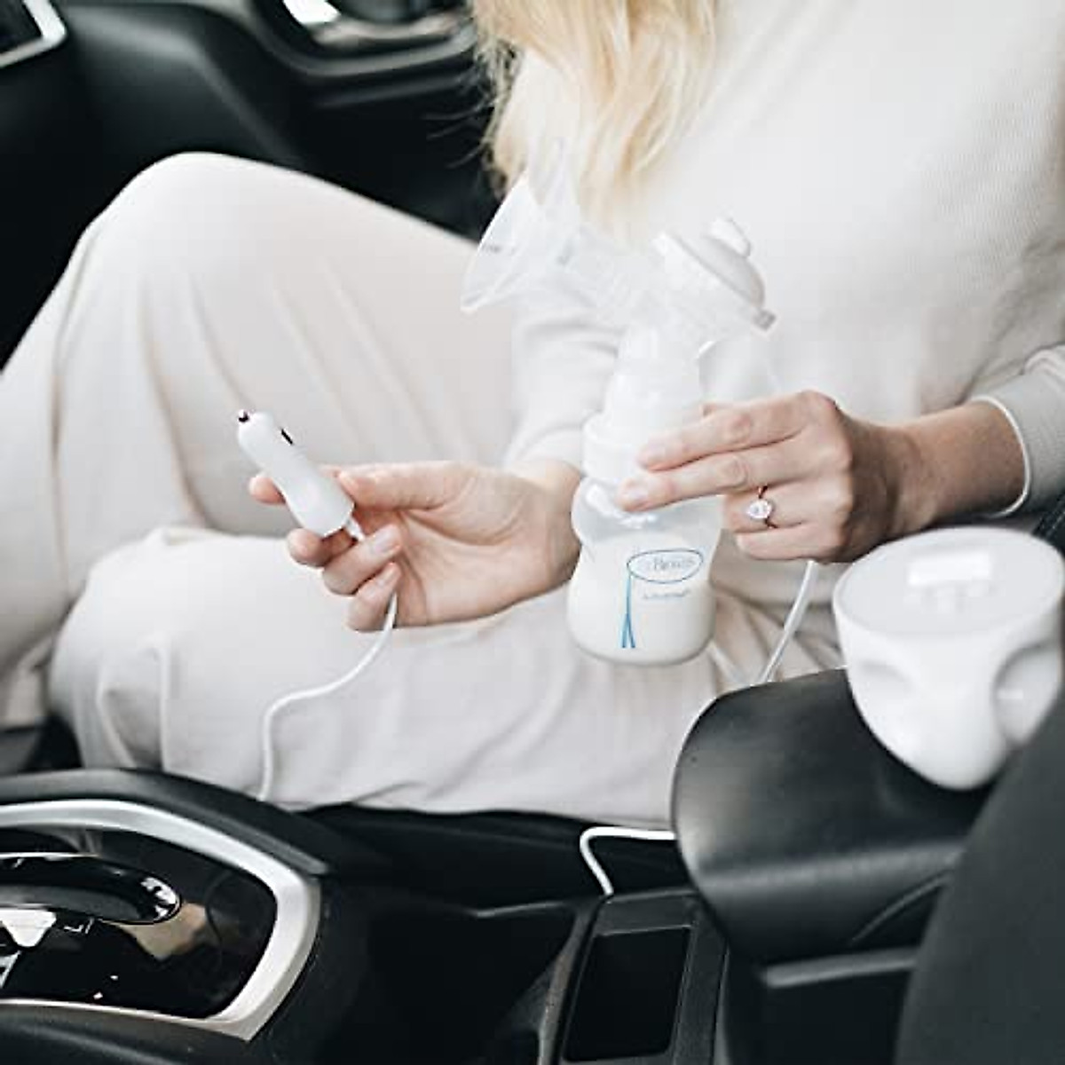 Dr. Brown's Auto Adapter for Electric Breast Pump , off-white , 6 foot long