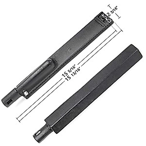 Votenli C2630A (3-Pack) 15 13/16" Cast Iron Burner Tube Pipe Kit Gas Grill Replacement Parts for Jennair 720-0062, 720-0063, Nexgrill 720-0671, 720-0165, Charbroil Gas Grill Models