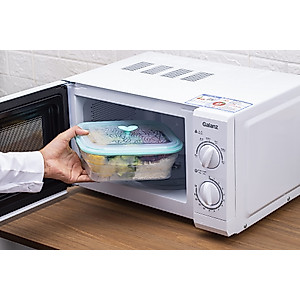 Pristain Platinum 100% Silicone Food-grade Plastic-free Collapsible Container- Microwave-safe, Dishwasher-safe, Environment-friendly (Aquamarine)