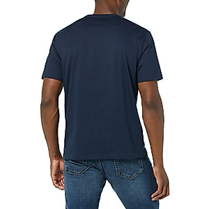 Amazon Essentials Men's Regular-Fit Short-Sleeve Crewneck T-Shirt, Pack of 2, Dark Blue/Navy, Large
