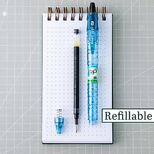 PILOT B2P - Bottle to Pen Refillable & Retractable Rolling Ball Gel Pen Made From Recycled Bottles, Fine Point, Blue G2 Ink, 12-Pack (31601)