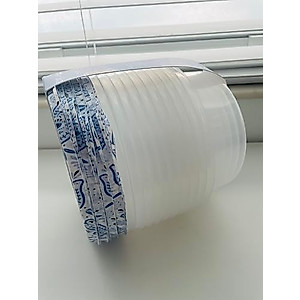 COOK WITH COLOR 20 Piece Round Plastic food containers. 10 Lids & 10 containers ROUND/CIRCULAR/LIMITED EDITION DESIGNS (THE EYE)