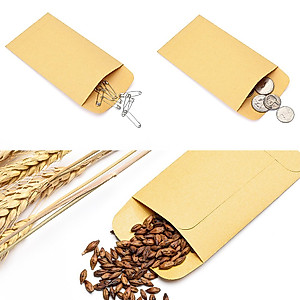 Acko #1 Coin and Small Parts Envelopes 2-1/4 x 3-1/2 Brown Kraft Envelopes with Gummed Flap for Home Office Garden 500pcs