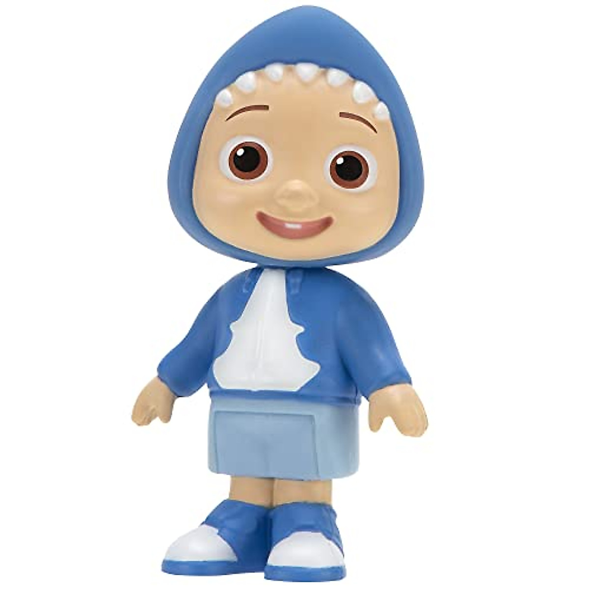 CoComelon 6 Figure Family and Friends Shark Theme Pack - Includes JJ, Nico, Cody, Nina, Bella and Cece in Shark Hoodies - Toys for Kids and Preschoolers