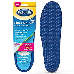 Dr. Scholl's Float On Air Insoles for Women Shoe Inserts That Relieve Tired Achy Feet with All Day Comfort, Women's 6-10, 1 Count