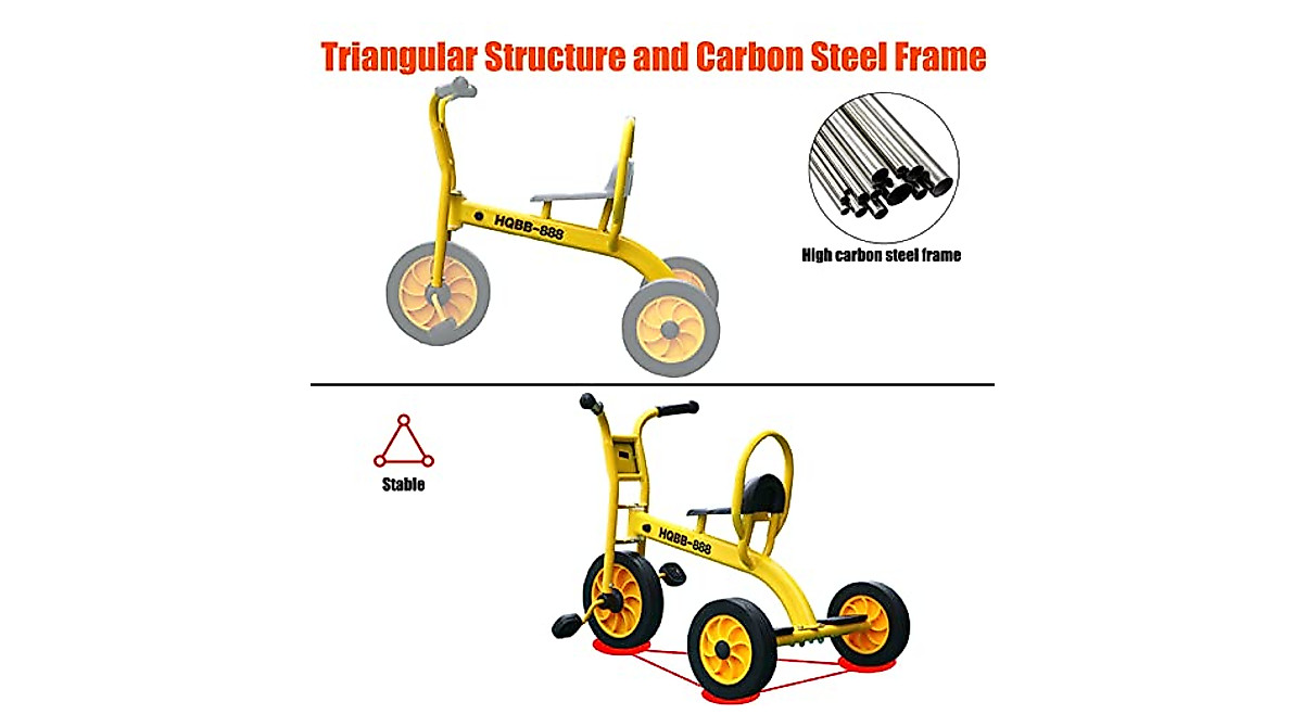 Kids Tricycle for Ages 2+ - Safe & Durable Kids Ride-On Toy