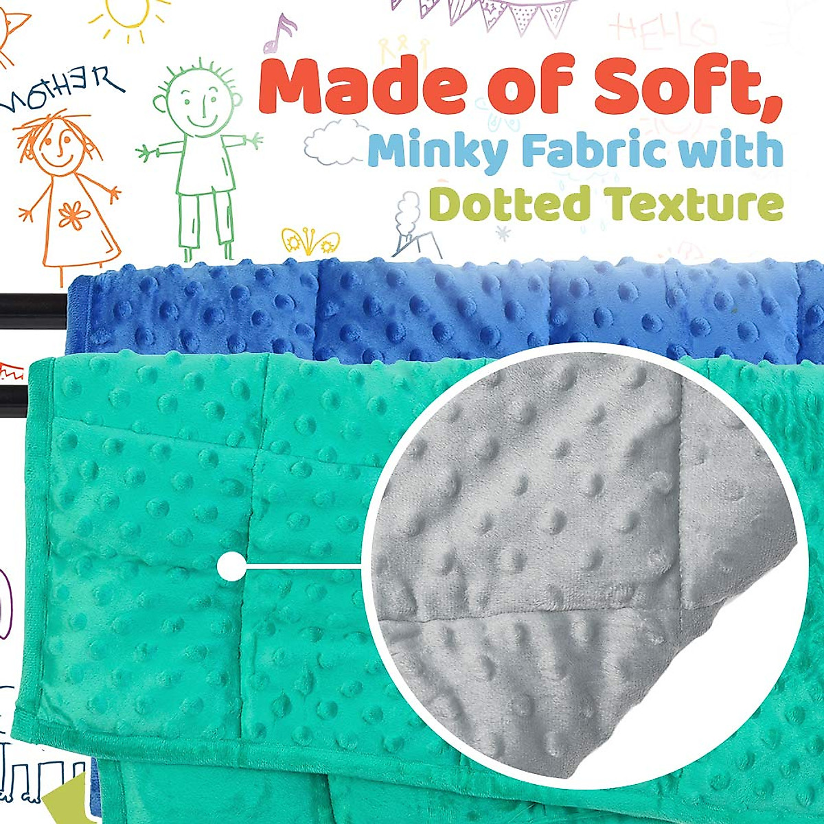 LITTLE CHUBBY ONE Weighted Lap Pad - Heavy Blanket - 7 Lbs - 19" x 22"