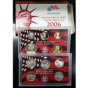 2006 S Silver Proof Set, may have natural toning on silver Various US Mint Proof