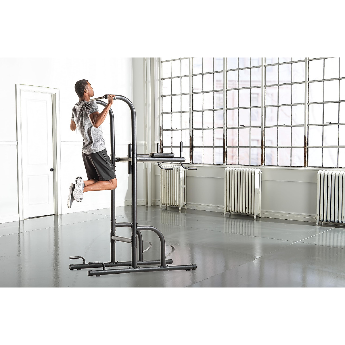 Weider Power Tower with 4 Workout Stations and 300 Lb. User Capacity