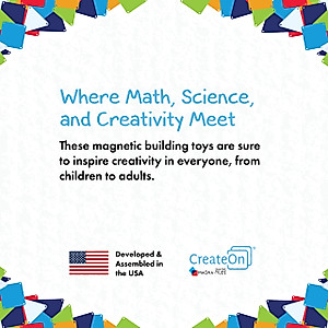 CreateOn Magna-Tiles Brown Bear, What Do You See? (The Very Hungry Caterpillar) Set, Eric Carle Books for Kids’ Building Toys, Magnet-Tiles Toys for Ages 3+, 16 Pieces