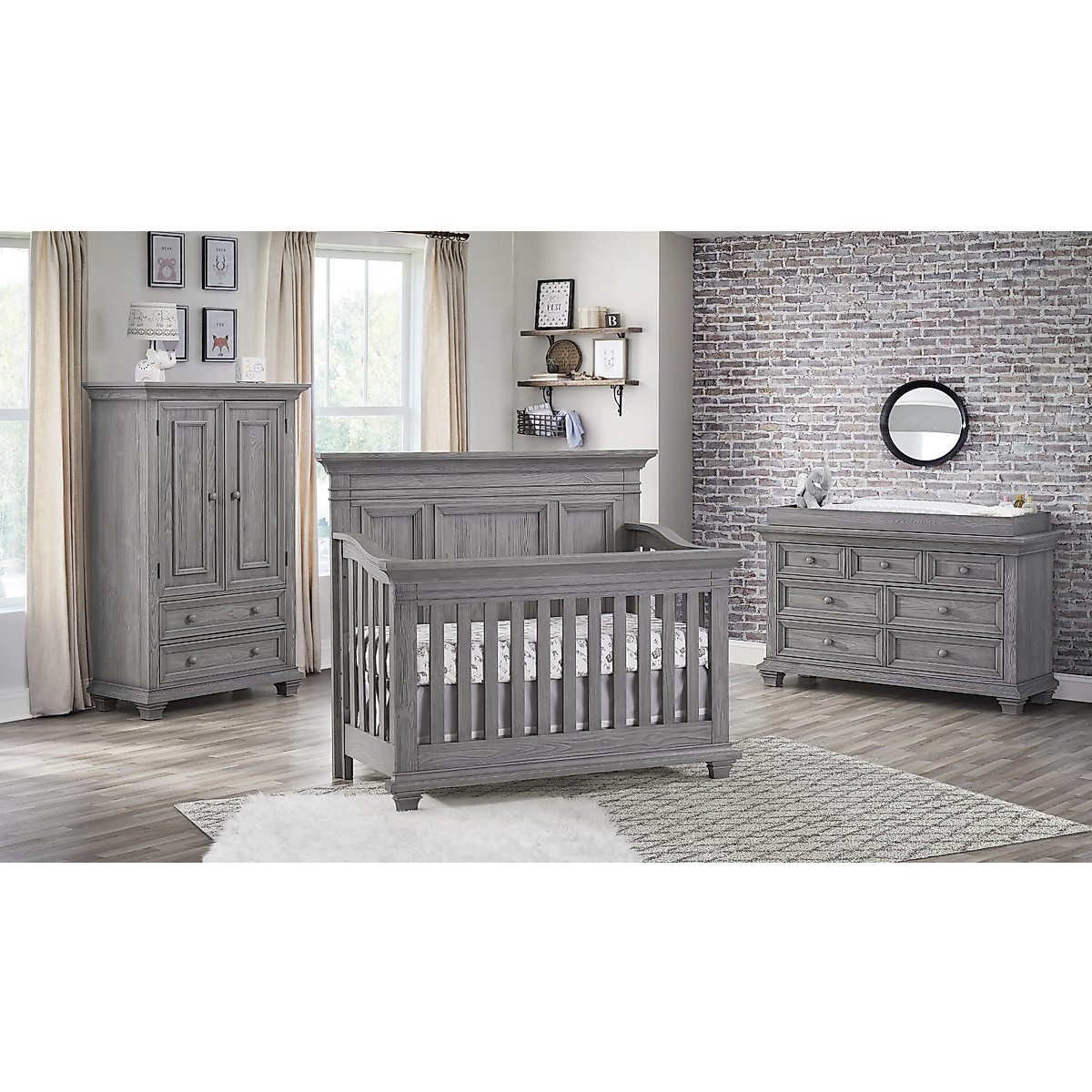 Oxford Baby Westport Changing Topper, Dusk Gray