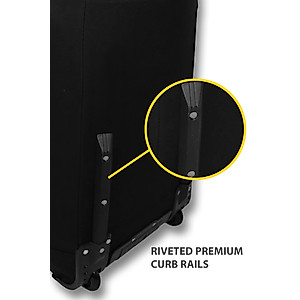 CaddyDaddy CDX-10 Padded Golf Travel Bag Cover with Large Pockets - Heavy Duty, Wheeled Golf Bag Travel Cover, Lightweight