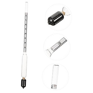 Mobestech Hydrometer Liquid Meter Liquid Measuring Tools Petroleum Meter Mud Making Supplies Liquid Tester for Distilling Supplies Liquidometer Petroleum Making Tool Measure Tool Glass