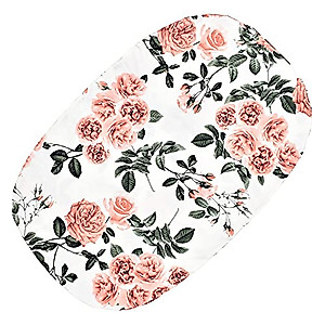 Eurobuy Baby Loungers Cover Floral Newborn Lounger Cover Removable Slipcover Washable Soft Lounger Cover Nest Cover for Baby Boys Girls(Lounger not Included)