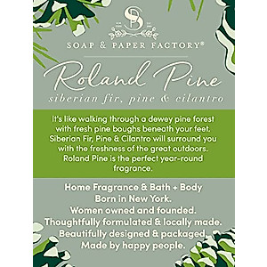 Soap & Paper Factory Roland Pine 9.5 oz Large Soy Candle
