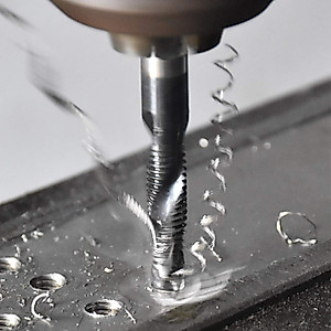 HUAZHICHUN 6Pcs Metric Drill Tap Set Hex Shank Combination Drill and Tap Bit Set HSS Screw Tap Deburr Drill Bits M3-M10