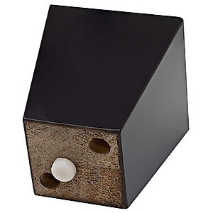 ComfortStyle Legs for Furniture, Sofa Ottoman and Chair 4" Wood Feet Replacement, Set of 4 Square Tapered Pyramid Feet (Dark Espresso)