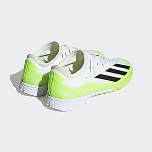 adidas Soccer X Crazyfast.3 Indoor (Little Kid/Big Kid) Footwear White/Core Black/Lucid Lemon 13.5 Little Kid M