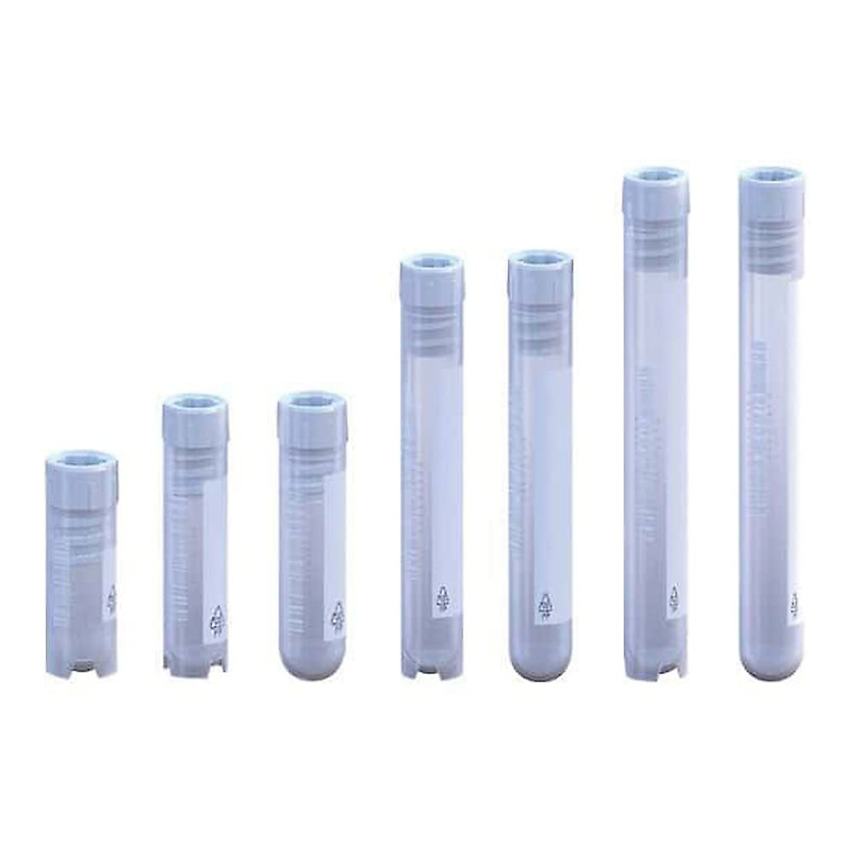 Argos Technologies CRY02S Plastic Self Standing Cryovials, External Threaded Cap, Sterile, 2 mL Volume (Pack of 50)