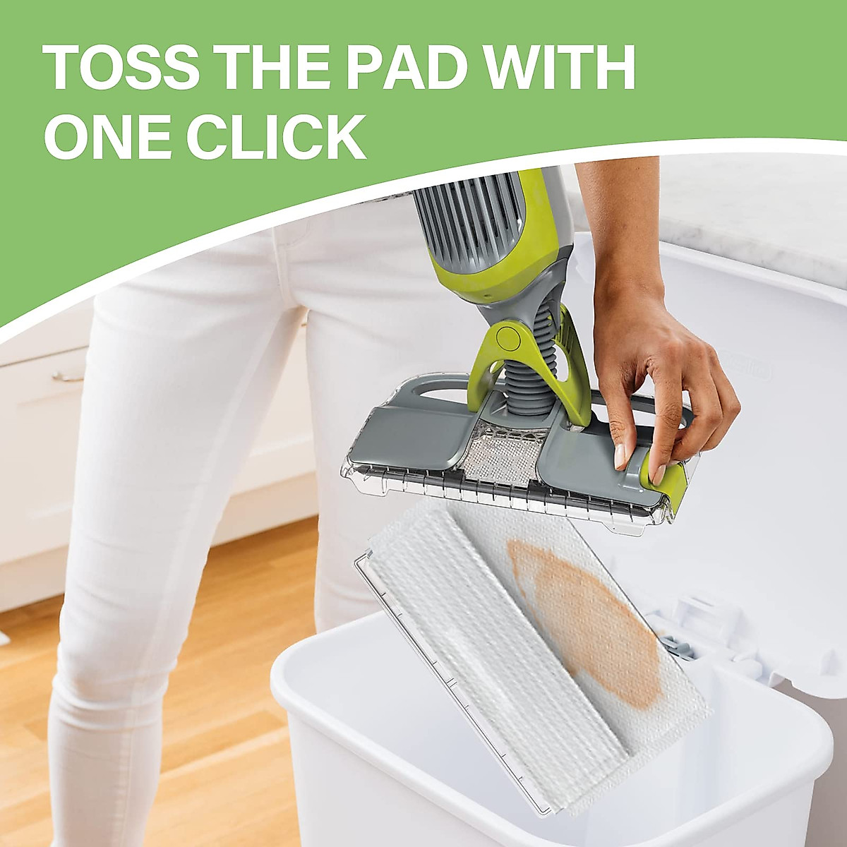 Replacement Pads Compatible with Shark VACMOP VM200 VM250 VM252 Vac Mop Pads Refills, Disposable ,Thickness,10 Pack