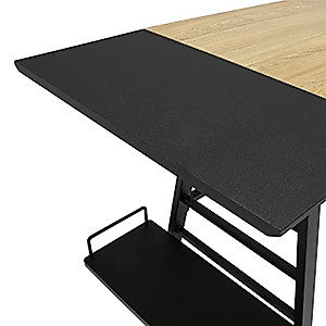 Calico Designs Convertible Art Drawing/Computer Desk for Kids in Ashwood/Graphite 51240