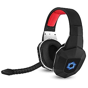 HUHD Wireless Gaming Headset for Nintendo Switch - USB Wireless Gaming Headsets Headphones for PS4 PS5 PC Computer with mic - 3.5mm Cable for Xbox one Over Ear