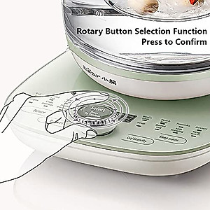 Bear YSH-C18S2 Health Pot, Electric Kettle Tea Maker with Infuser, Glass Kettle & Stew Pot, 16 Menus 1.8L 120V, Green