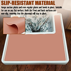 LuQiBabe (2-Pack, Red & Green) High Chair Placemat Compatible with IKEA Antilop Baby High Chair Food-Grade Silicone Placemat for IKEA Antilop Accessories High Chair Placemat for Babies, Toddlers