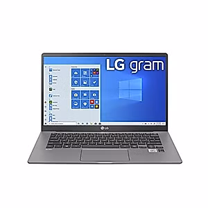 LG Gram Laptop - 14" Full HD IPS Display, Intel 10th Gen Core i7-1065G7 CPU, 16GB RAM, 512GB M.2 MVMe SSD, Thunderbolt 3, 18.5 Hour Battery Life - 14Z90N (2020)