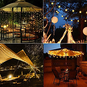 SUWITU Solar String Lights Outdoor, 23.6 ft 60 LED Garden Lights Solar Powered Waterproof Hanging Solar Lights for Indoor/Outdoor, Tree, Patio, Yard, Fence, Gazebo, Wedding Party