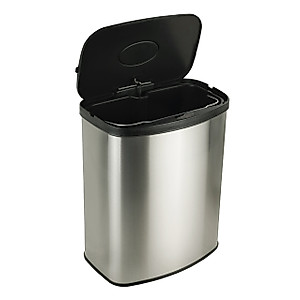 Nine Stars DZT-8-1c Infrared Touchless Stainless Steel Trashcan