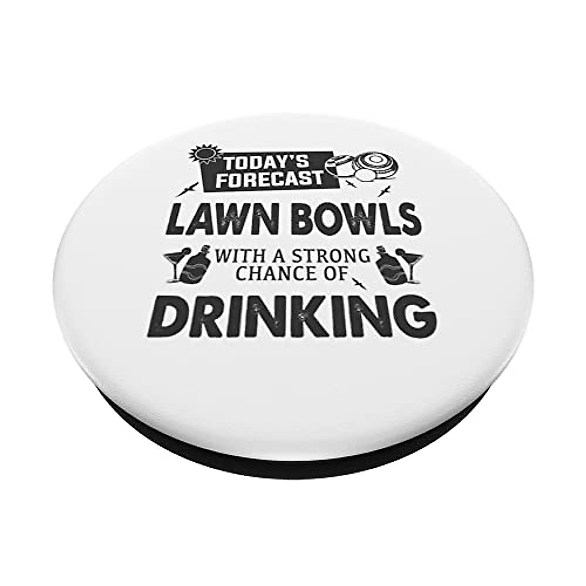 Funny Lawn Bowls Idea For Women & Bowling Green PopSockets Swappable PopGrip