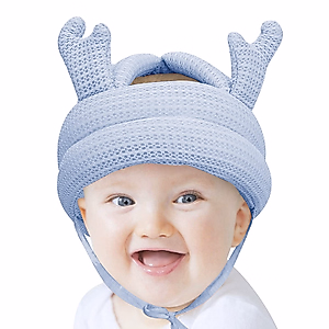 Baby Adjustable Helmet Toddler Head Protector Hat Safety Helmet Infant Walker Bumper Hat Kids Headguard Bumper Baby Head Cap Kids Head Cushion Bonnet for Baby Age 6 Months to 5 Years