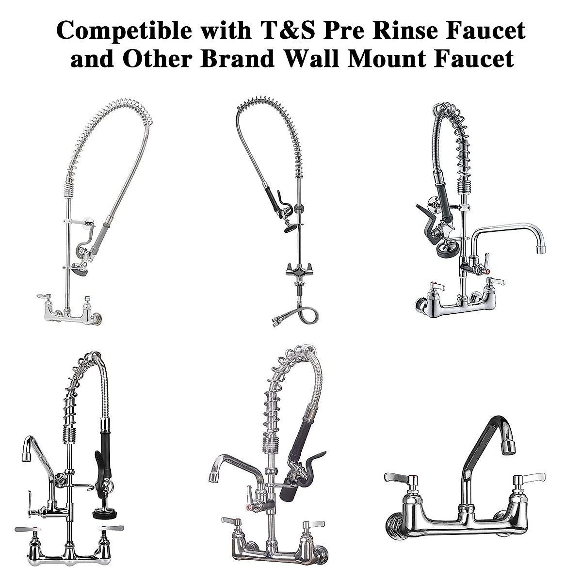 KWODE Brass Eterna Spindle Assembly Replacement Valve for Wall Mount Commercial Pre Rinse Faucet, Hot Side Lever Handle Faucet Stem Assembly Cartridge Faucet Valve, Red