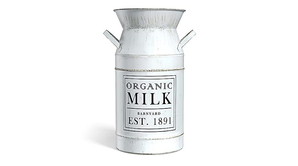 Barnyard Designs Rustic Milk Can Decor for Farmhouse & French Country