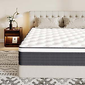 COOLMI King Mattress, 12 Inch, Pressure Relief, Protecting Spine, Silent Sleep, Soft and Comfortable Medium Firm Memory Foam, CertiPUR-US.
