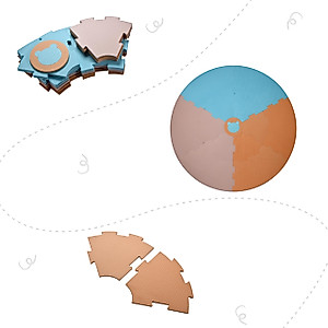 CHILDLIKE BEHAVIOR Premium Foam Play Mat - Baby Floor Mat, Playing Pen Foam Mats for Floor - Tummy Time Playmat Cushion Protection & Crawling Mat Tiles in Playroom - Play Mats for Kids and Toddler