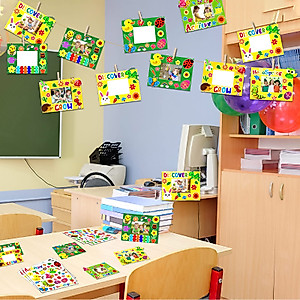 30 Packs Spring Craft Kits for Kids Springtime DIY Picture Frame Craft Flower Bee Butterfly Easter Art Craft Mothers Day Craft Party Favors Home Classroom Game Activities Bulletin Board Decoration