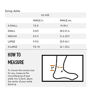 Shock Doctor Ankle Brace Support Compression Sleeve(1 Sleeve). Best for Ankle/Foot Instability Swelling,Arthritis,Tendonitis,Joint,Recovery,Achilles Tendon&Arch Support,Medium,Grey/Black