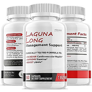 feelgo 2 Pack - Laguna Long Male Supplement, Laguna Long Pills, Laguna Long Male, Laguna Long for Men, Laguna Long Power, Sleeve, for 60 Days