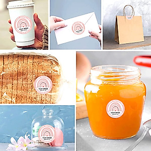 Your Order Made My Day Stickers 2" Thank You for Your Order Stickers-500 Pcs Boho Happy Mail Mailing Stickers Rainbow Decorative Business Thank You Stickers for Envelope Bag Seals Party Supplies