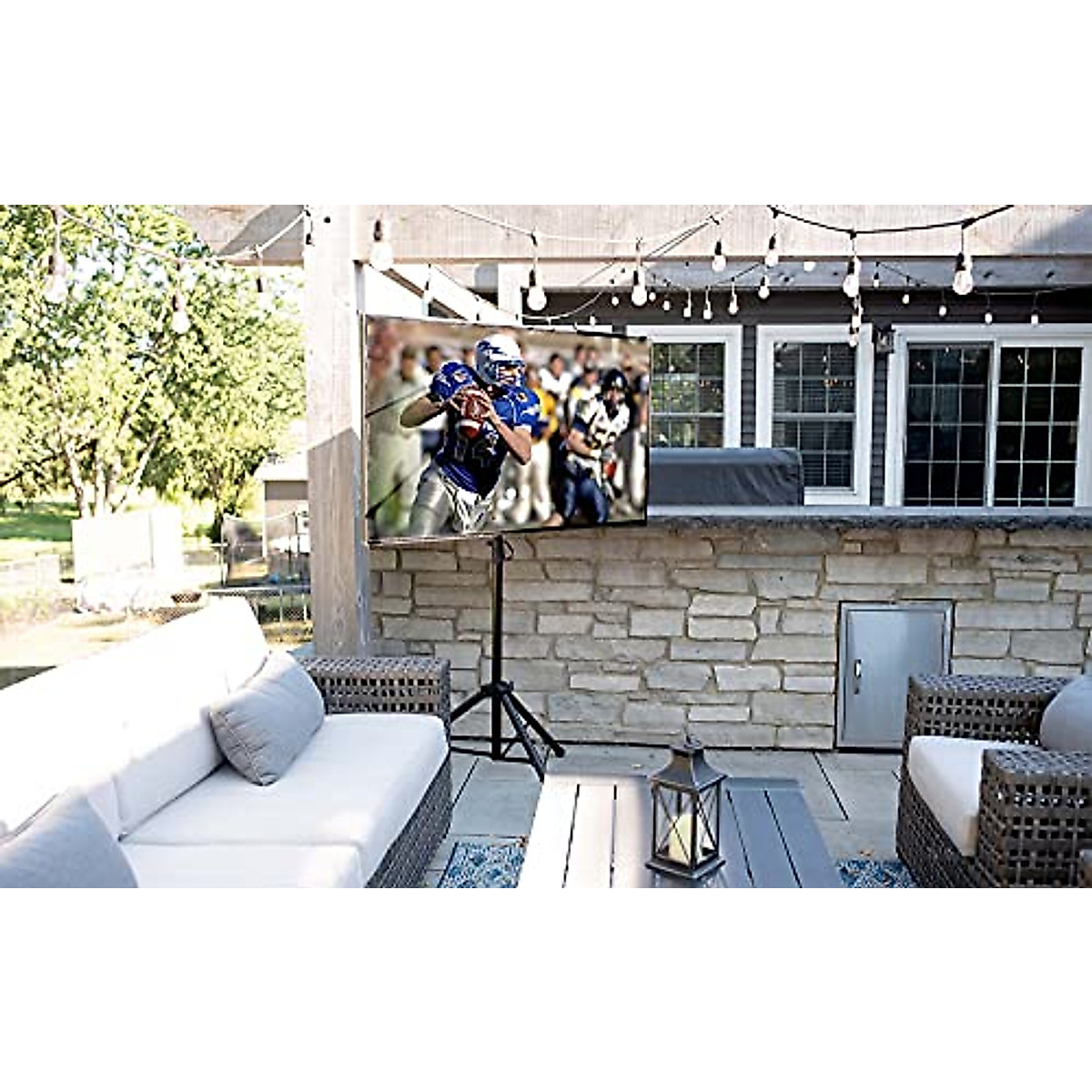 VIVO Tripod 32 to 55 inch LCD LED Flat Screen TV Display Floor Stand, Portable Height Adjustable Mount, Black, STAND-TV55T