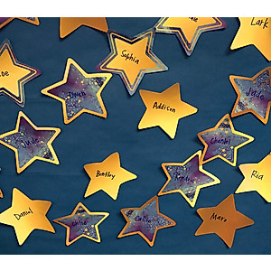 Carson Dellosa Galaxy Stars Cutouts, 36 Marble & Gold Star Cutouts for Bulletin Board and Classroom Décor, Galaxy Décor Classroom Cut-outs, Space Décor Cutouts for Classroom Bulletin Board Decorations