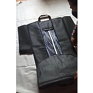 Beilite Wedding Dress Garment Bag Dust Cover Storage Travel Bag Black 70 inches