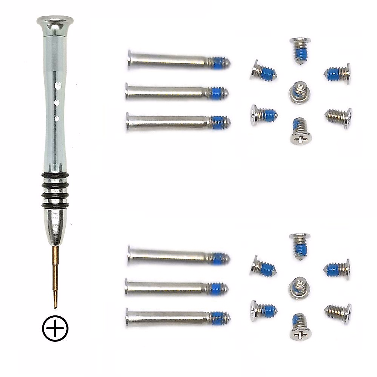 GODSHARK 2 Sets Replacement Screws with Screwdriver for MacBook Pro 13" 15" 17" A1278 A1286 A1297 2009-2012, Unibody Bottom Case Cover Phillips Repair Tool Kit Notebook Laptop PC Computer Screw