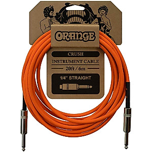 Orange Crush Instrument Cable 20ft/6m 1/4" Straight CA036 Guitar Cable