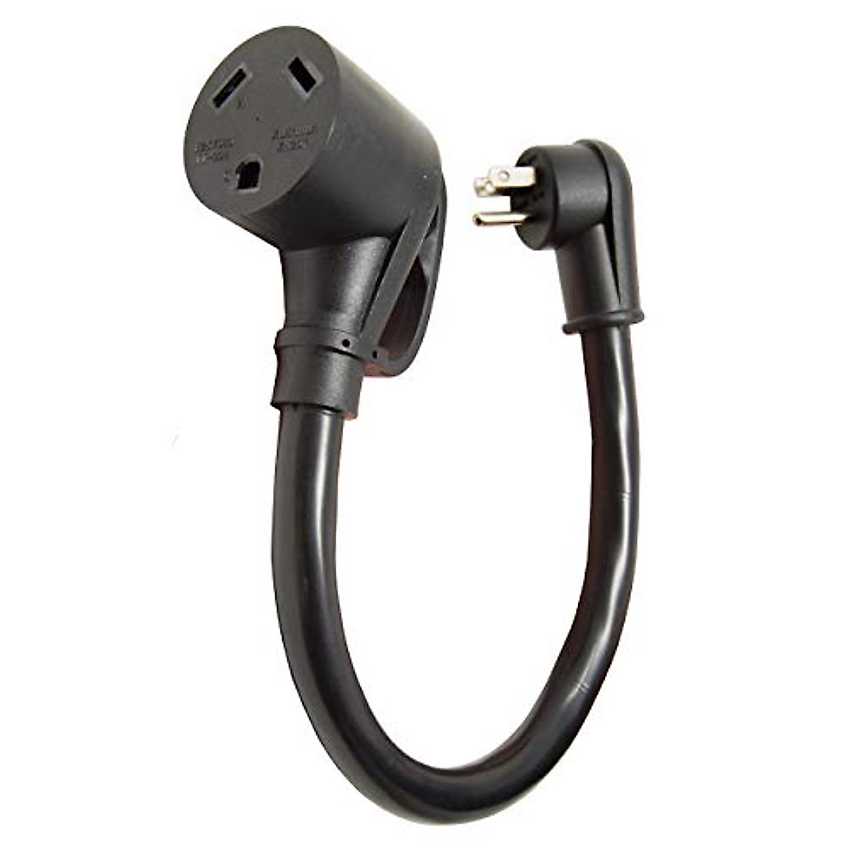 WEN PC3012 120V 15-Amp 1800-Watt Generator to RV Adapter Cord (5-15P to TT-30R), Black