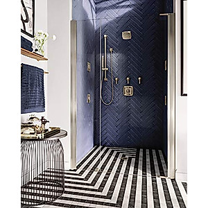 Moen A721BN Square Drop Ell Handheld Shower Wall Connector, Brushed Nickel