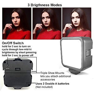 eDealz 4K 48MP Digital Camera Kit for Photography, Vlogging for YouTube w/Flip Screen, WiFi, Wide Angle Lens, Filters, 2X 64GB Micro SD Cards, 50" Tripod, Case, Card Reader, Microphone, LED (Black)